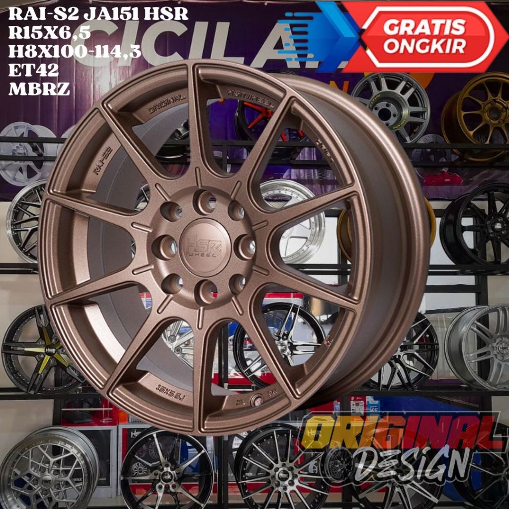 Jual Velg Mobil MOBILIO , FREED , SIRION , SIGRA , HSR RAI S2 RING 15 R15 | Shopee Indonesia