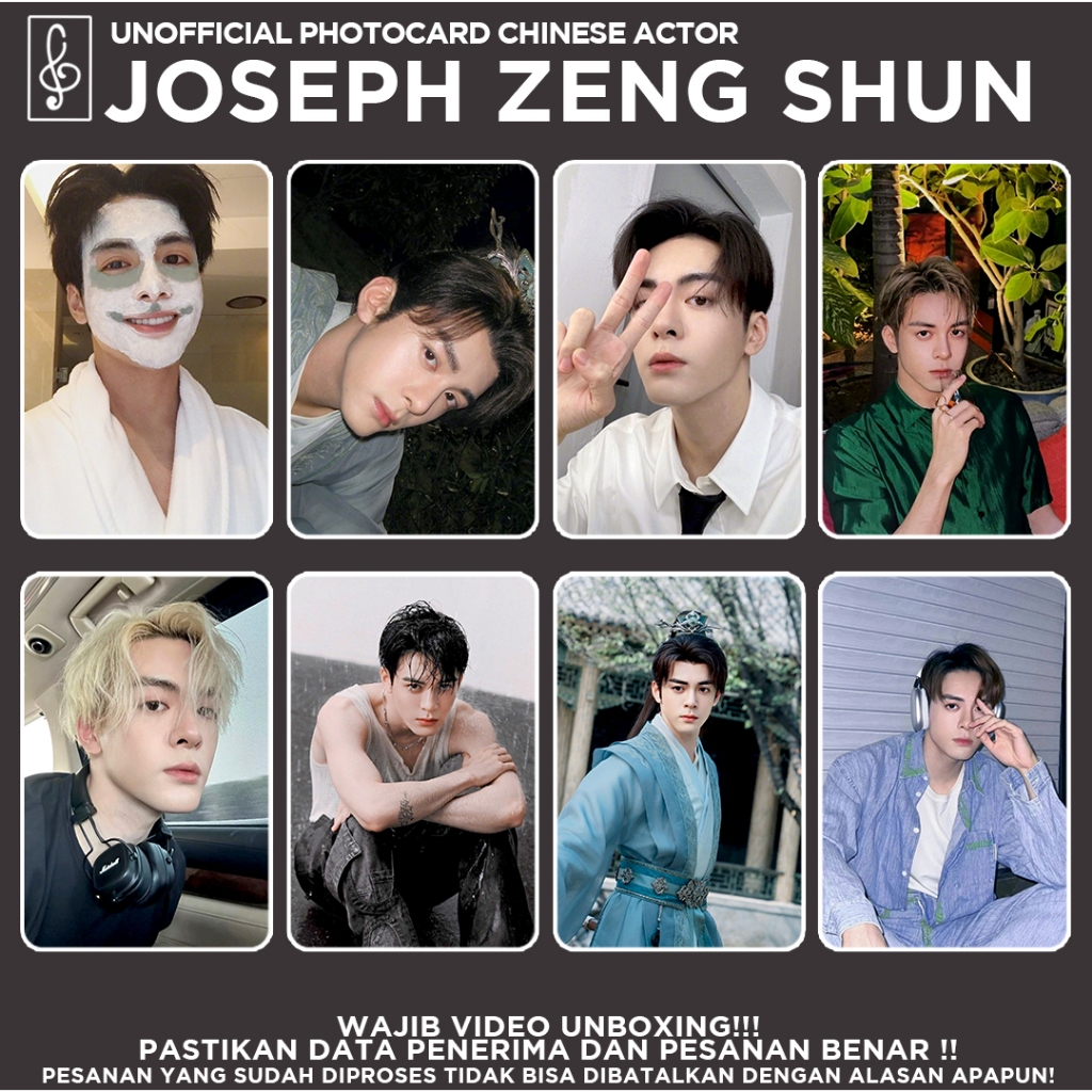 Jual [CHINESE ACTOR] PHOTOCARD JOSEPH ZENG SHUN FANMADE | Shopee Indonesia