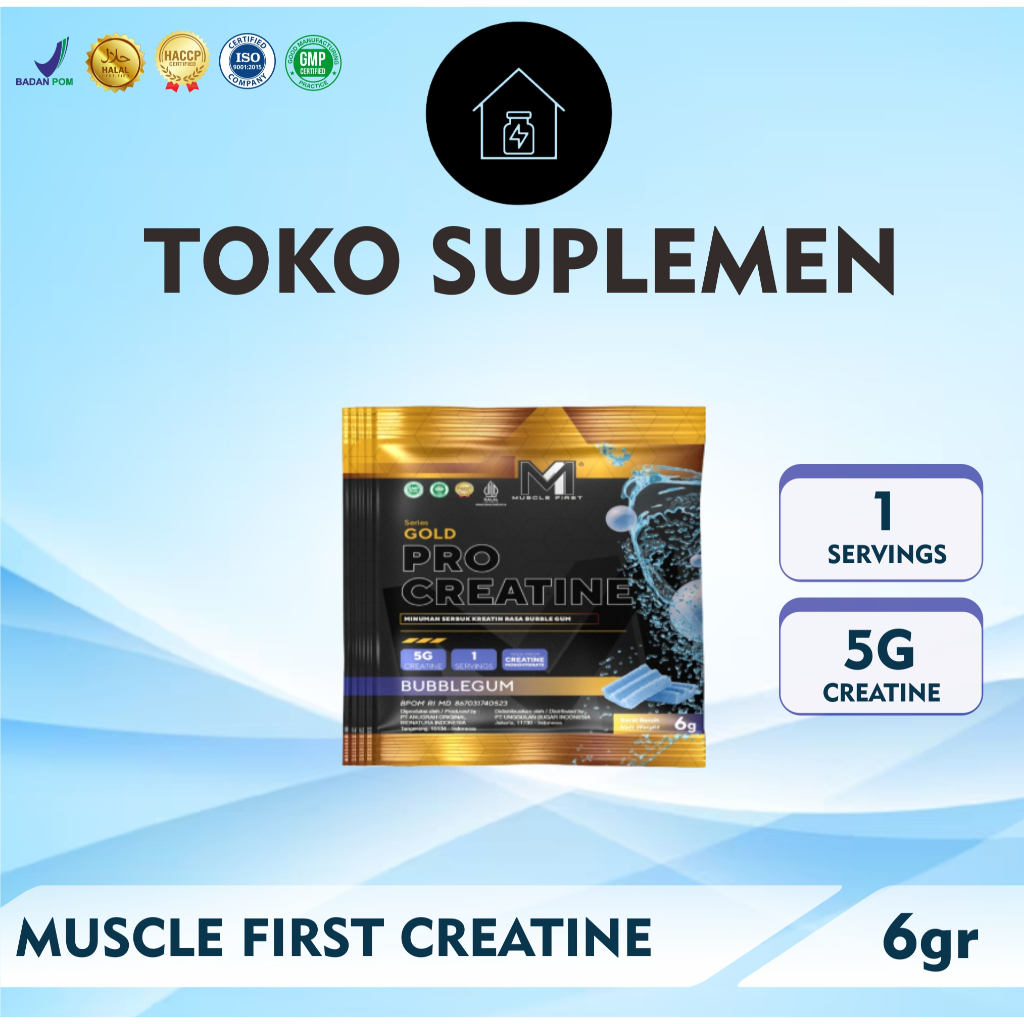 Jual MUSCLE FIRST M1 PRO CREATINE 5 GR (1 SASET - 1 SERVS) | Shopee ...