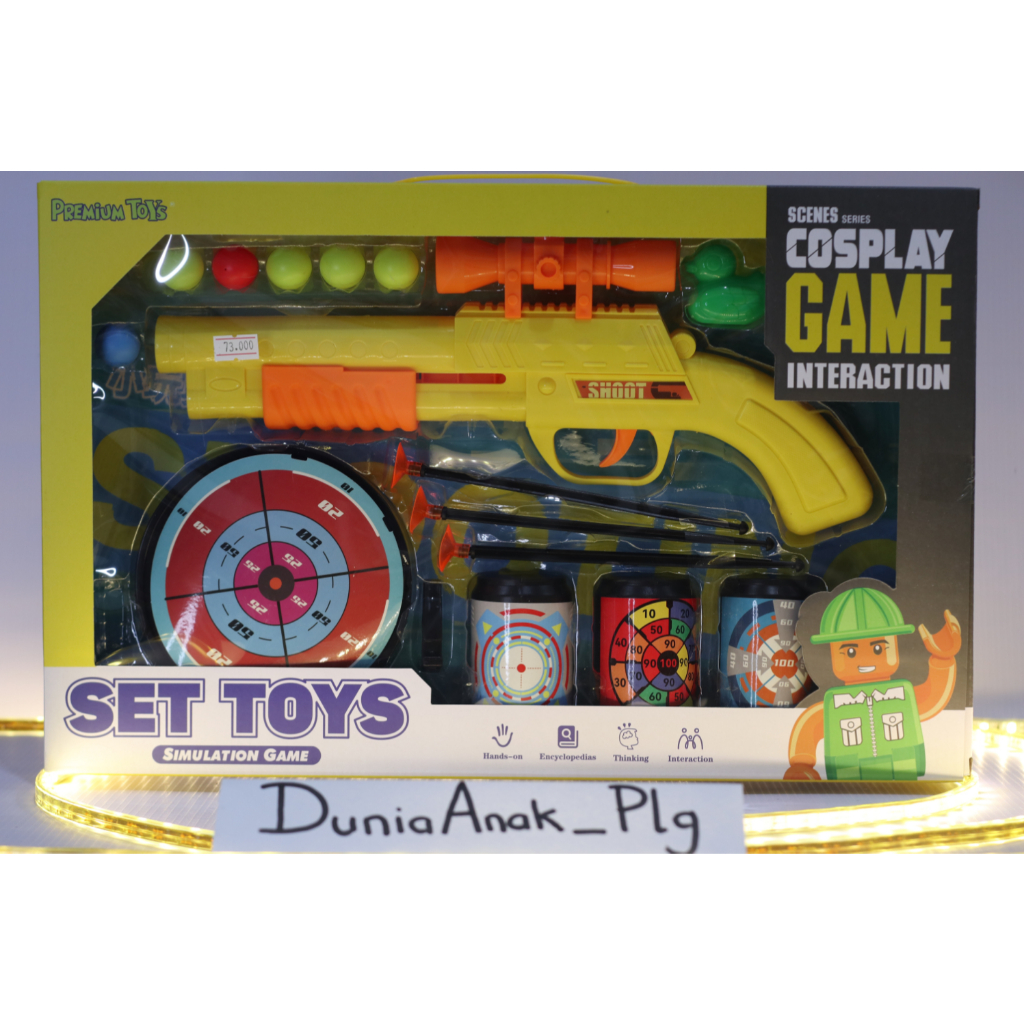 Jual MAINAN TEMBAKAN SET+TARGET+PLURU (COSPLAY GAMES SET) | Shopee ...