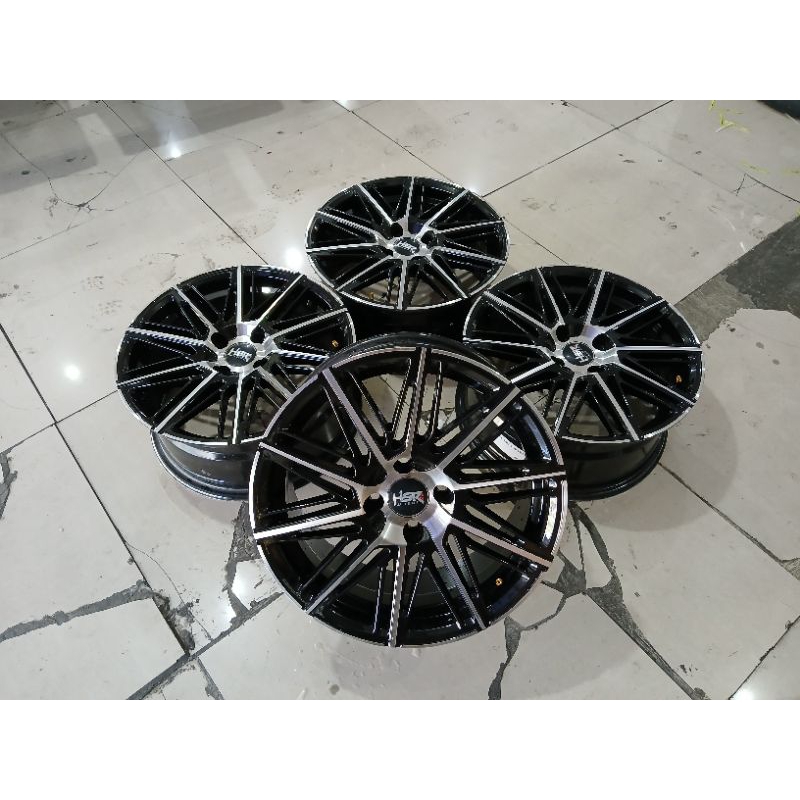 Jual Velg mobil bekas jazz hsr balige ring 16 lebar 7 pcd 4x100 et 42 black polis,cocok brio ...