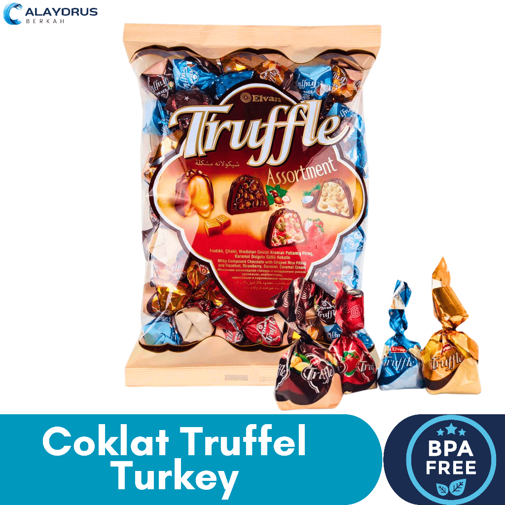 Jual Coklat Turki Truffle 1 Kg Elvan Premium Mix | Cokelat Arab Turkey ...