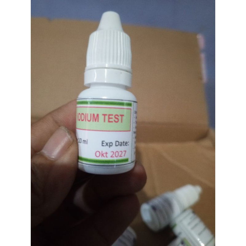 Jual test kit yodium - iodium test10 ml murah | Shopee Indonesia