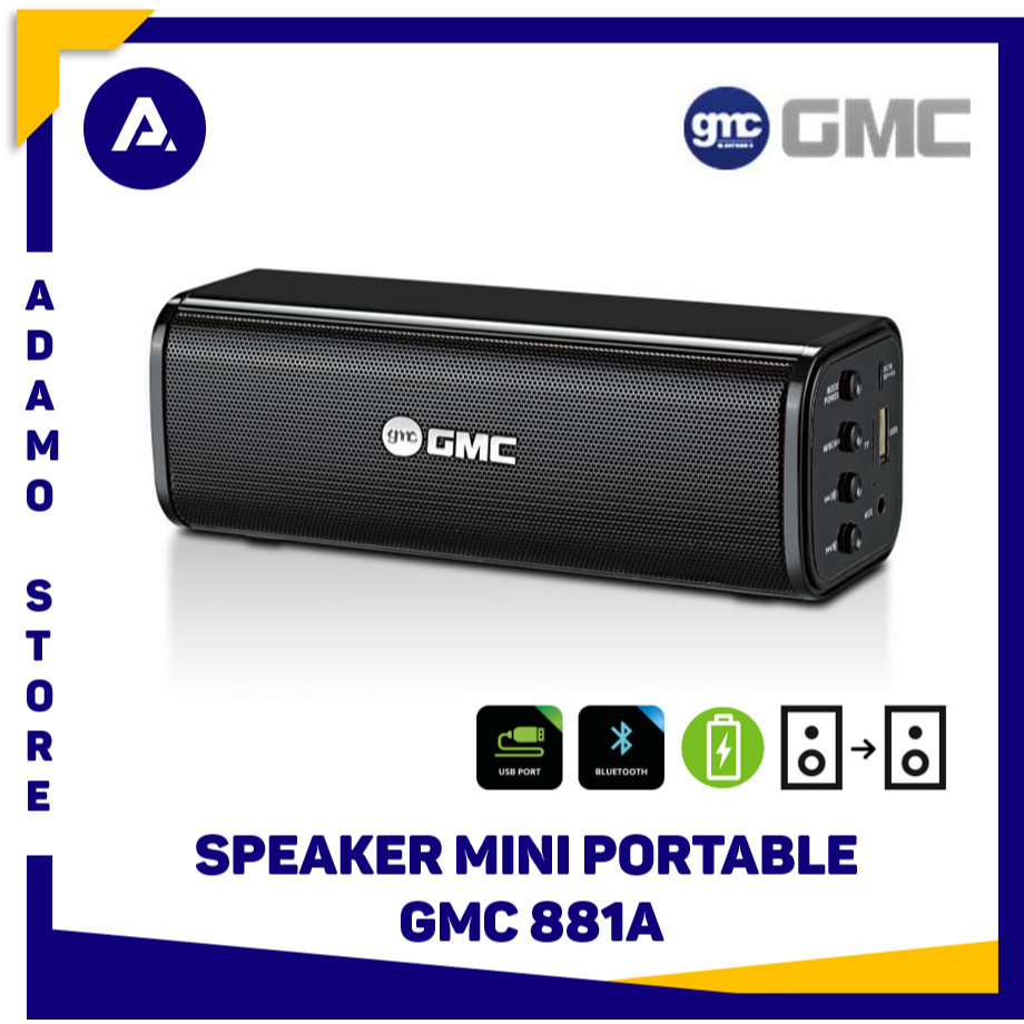 Jual Speaker GMC 881A Mini Portabe Multimedia Bluetooth USB FM 15W RMS ...
