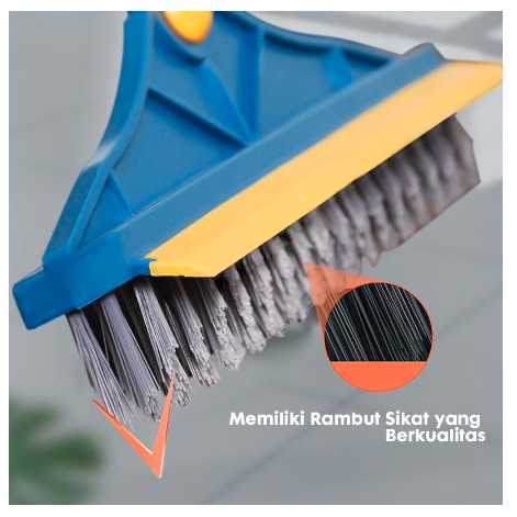 Jual Sikat Dorong 3IN1 Sapu Lancip Model V Pembersih Lantai Dinding ...