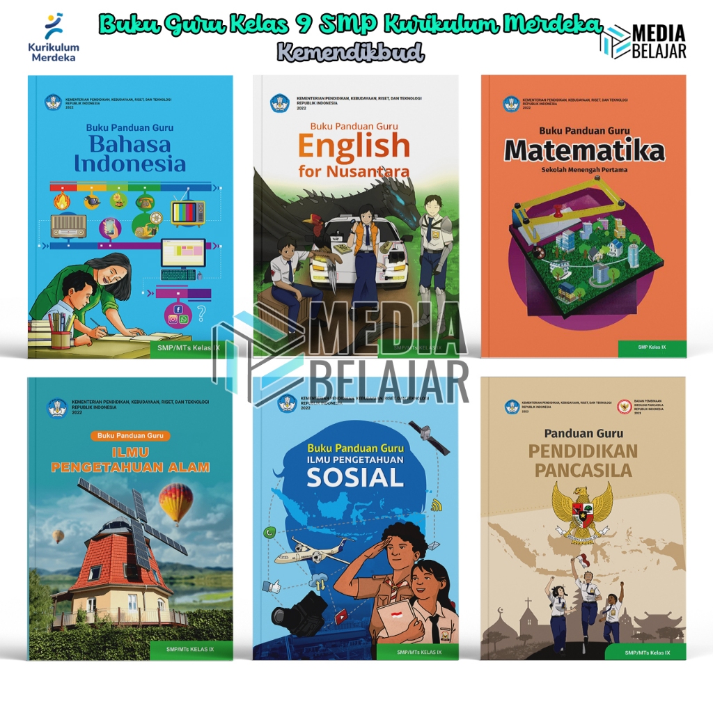 Jual Buku Guru Kelas 9 SMP Kurikulum Merdeka Revisi Terbaru 2024 - Original & Lengkap | Shopee ...