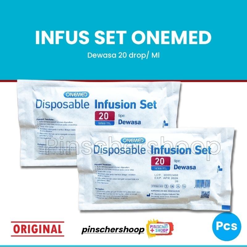 Jual Onemed Alat Infus Dewasa Selang Infus Set Adult Alat Infus Infuset ...