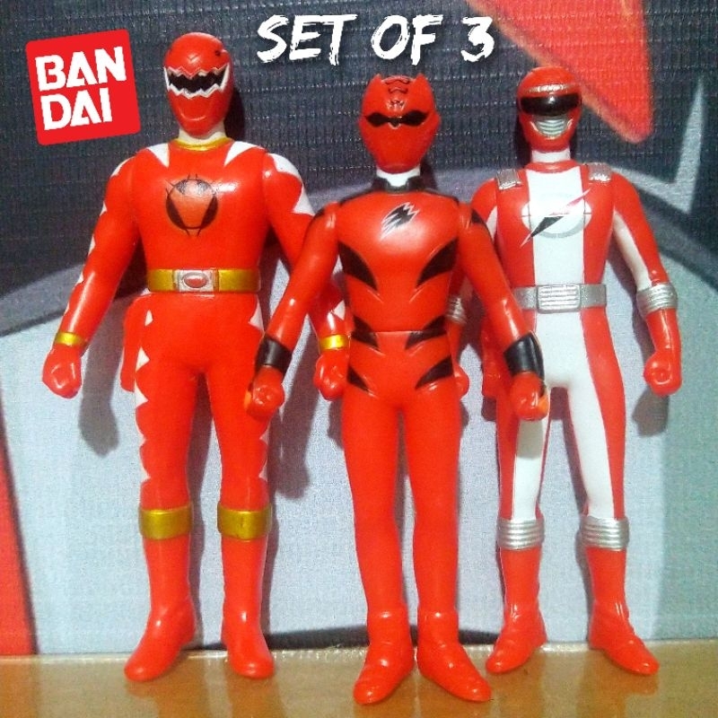 Jual Mini Figure Super Sentai Red Ranger Abarager Gekiranger Boukenger ...