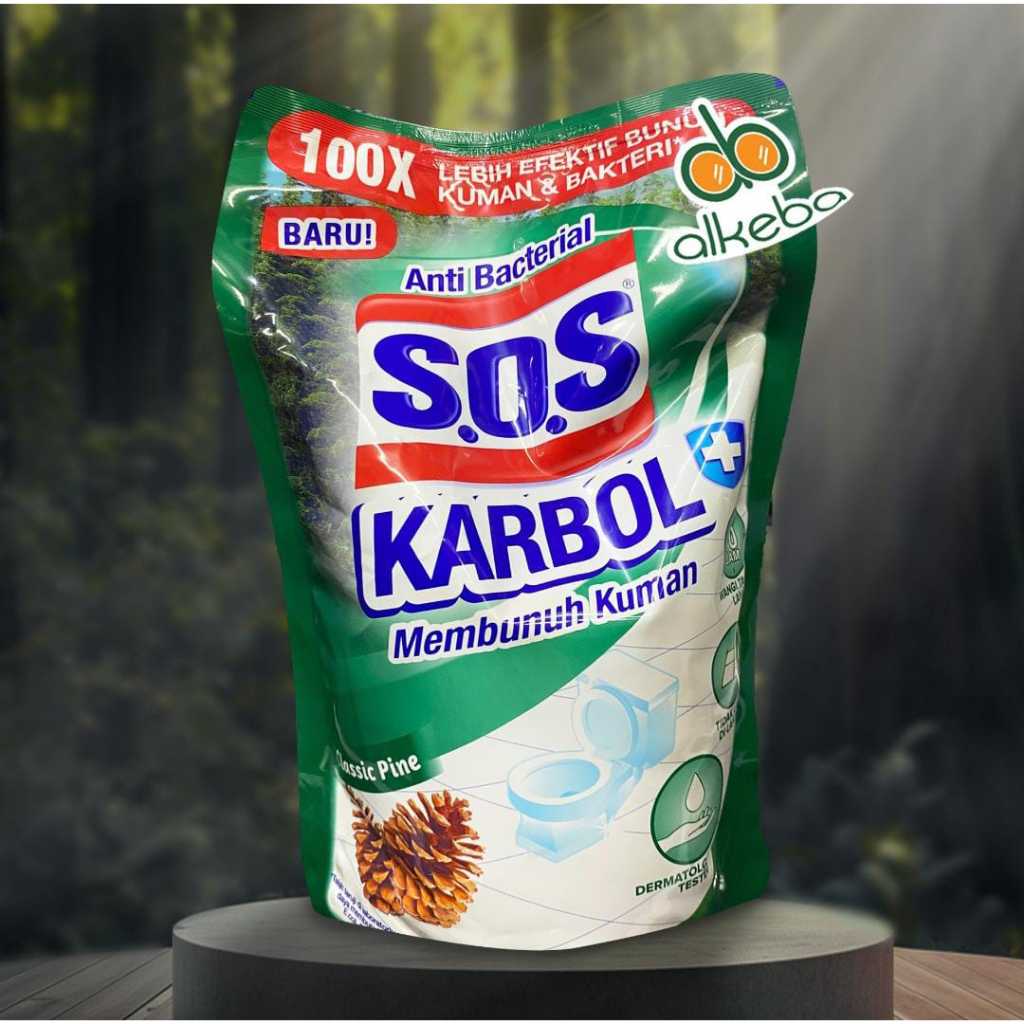 Jual SOS Karbol Wangi Pine Classic 725 ml | Shopee Indonesia