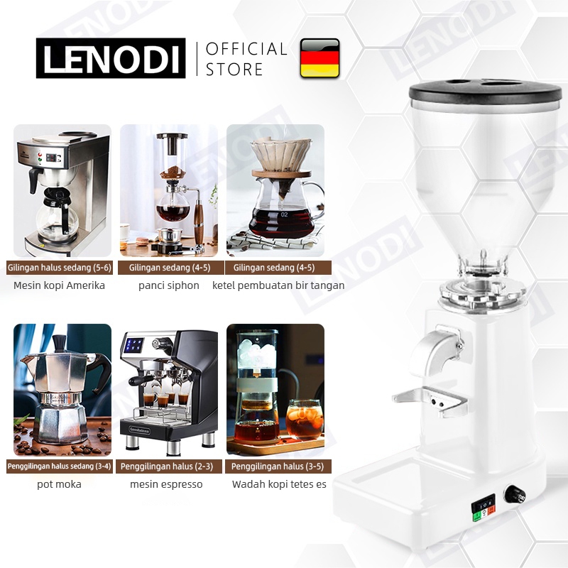 Jual LENODI Espresso komersial Kopi Grinder Kopi Electric Penggiling ...