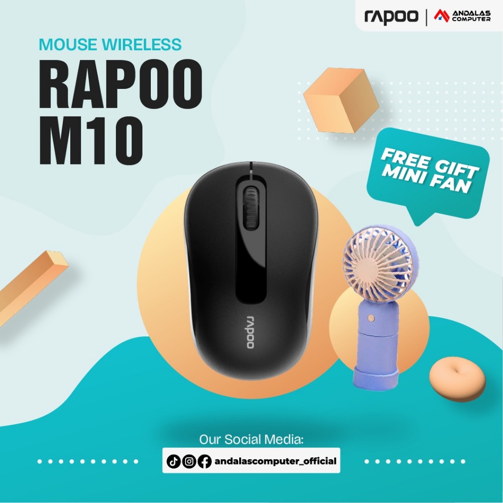 Jual MOUSE WIRELESS OPTICAL RAPOO M10 PLUS WIRELESS MOUSE M-10 PLUS ...