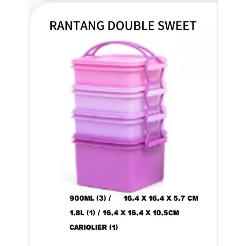 Jual original tupperware rantang double sweet | Shopee Indonesia
