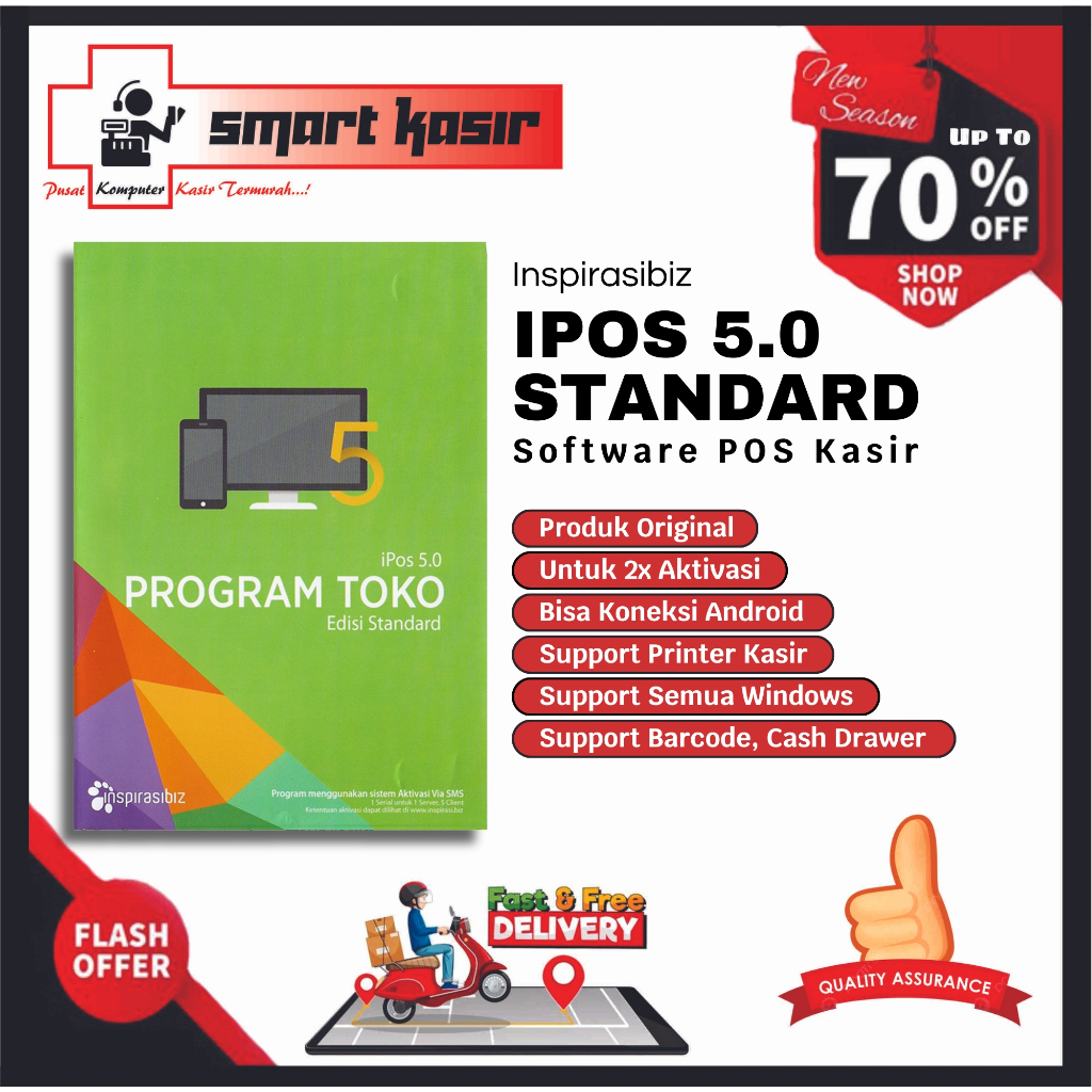 Jual Program IPOS 5.0 Standard | Software IPOS 5 | Program toko , minimarket, cafe| INSPIRASIBIZ ...