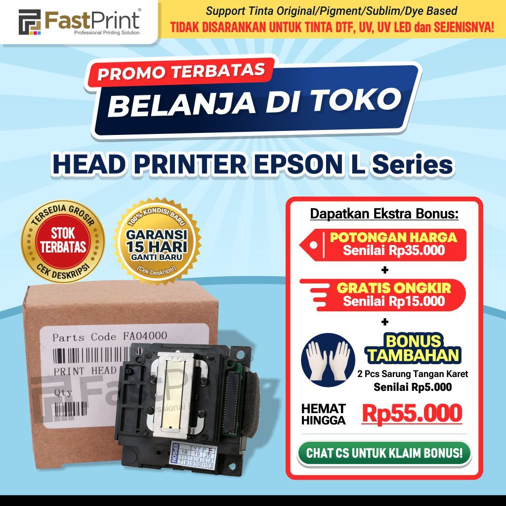 Jual Print Head Epson L555 L565 L380 L385 L405 L355 L365 L455 L550 ...