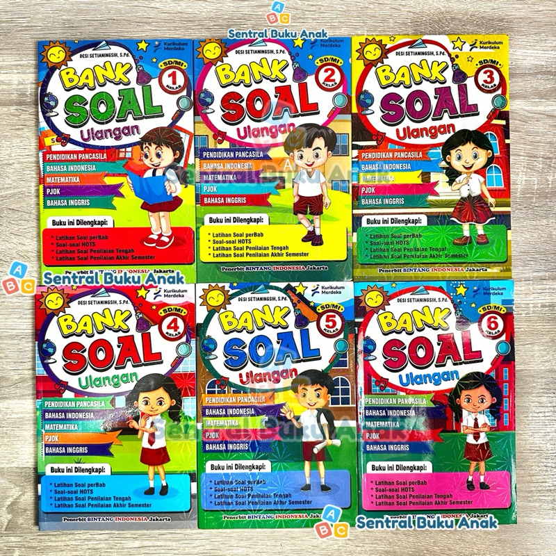 Jual Buku Bank Soal Ulangan Kurikulum Merdeka Kelas 1 s/d 6 SD MI (Dilengkapi Kunci Jawaban ...
