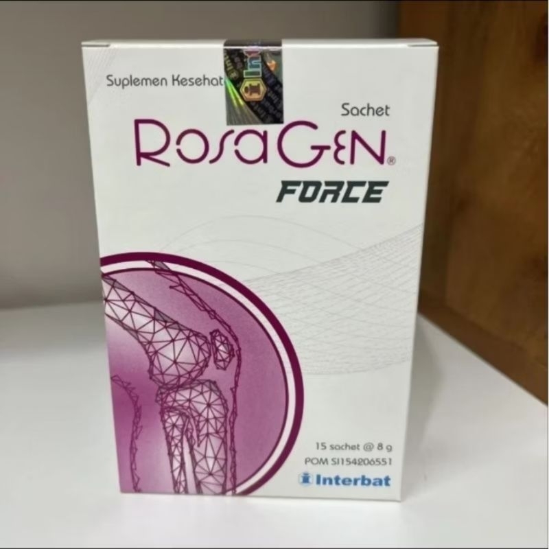 Jual ROSAGEN FORCE - SUPLEMEN SENDI OTOT DAN TULANG ISI 15 SACHET ...