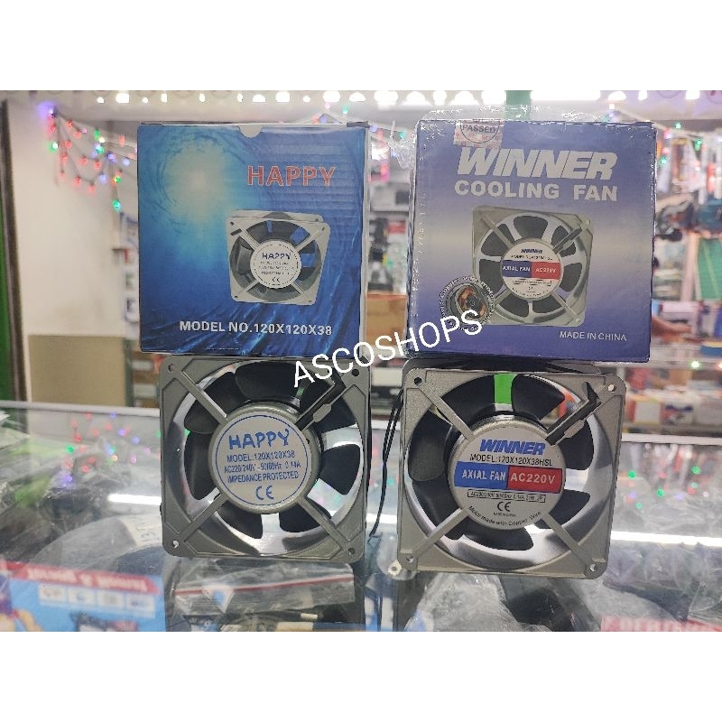 Jual Kipas 12 x 12cm 220V cooling fan box panel 12x12 cm 220 V Volt AC Winner happy blower ...