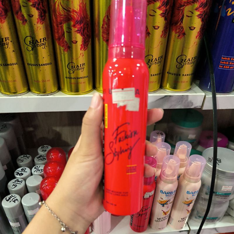 Jual BARBARA Extra Hold Mousse 180ml | Shopee Indonesia