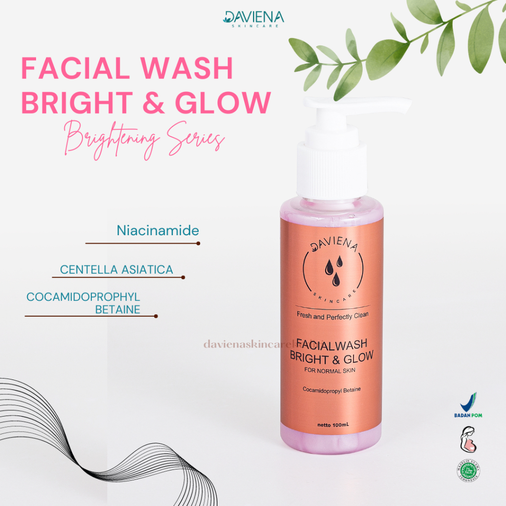 Jual (OFFICIAL DAVIENA) FACIAL WASH GLOWING SERIES DAVIENA SKINCARE ...