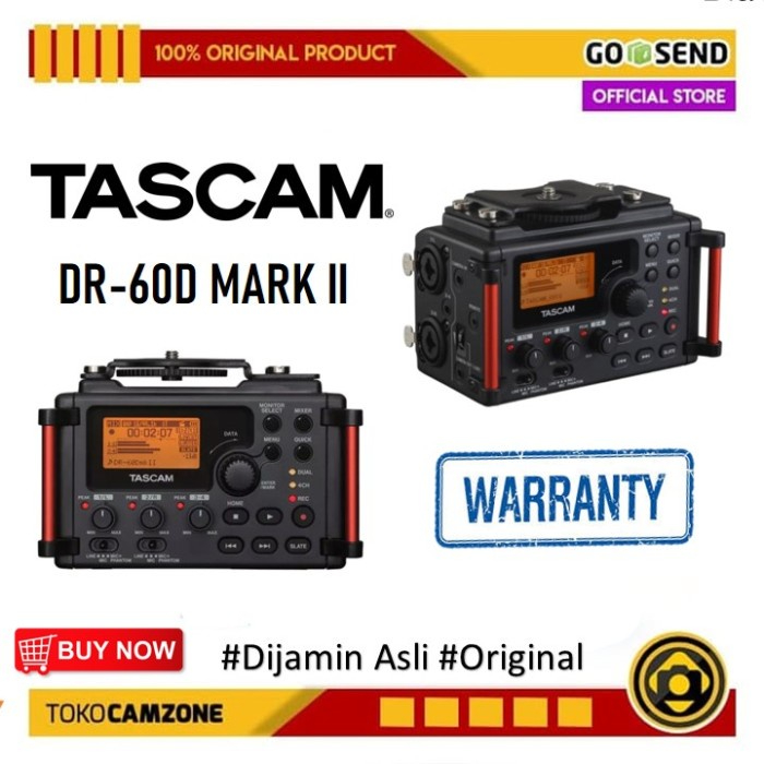 Jual Tascam DR-60D MARK II 4-Input / 4-Track Multitrack Field Recorder ...