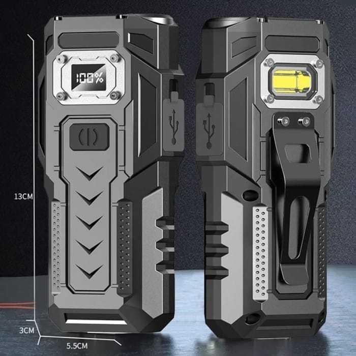 Jual SENTER 8 LED PLUS COB DAN INDIKATOR BATERAI BK08 FUNGSI POWERBANK CAHAYA TERANG TAHAN LAMA ...