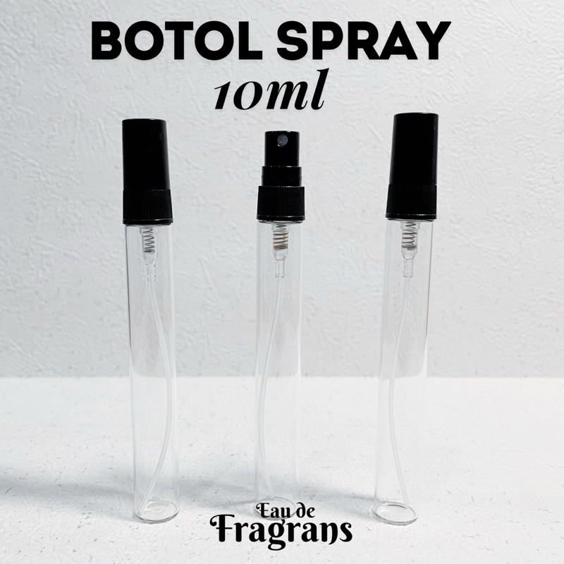 Jual Botol Spray Kaca 10 ml Refillable Atomizer Travel Size / Decant ...