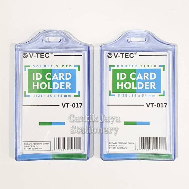 Jual VTEC SOFT CARD HOLDER VT-017 TRANSPARANT / NAME TAG / TEMPAT ID ...