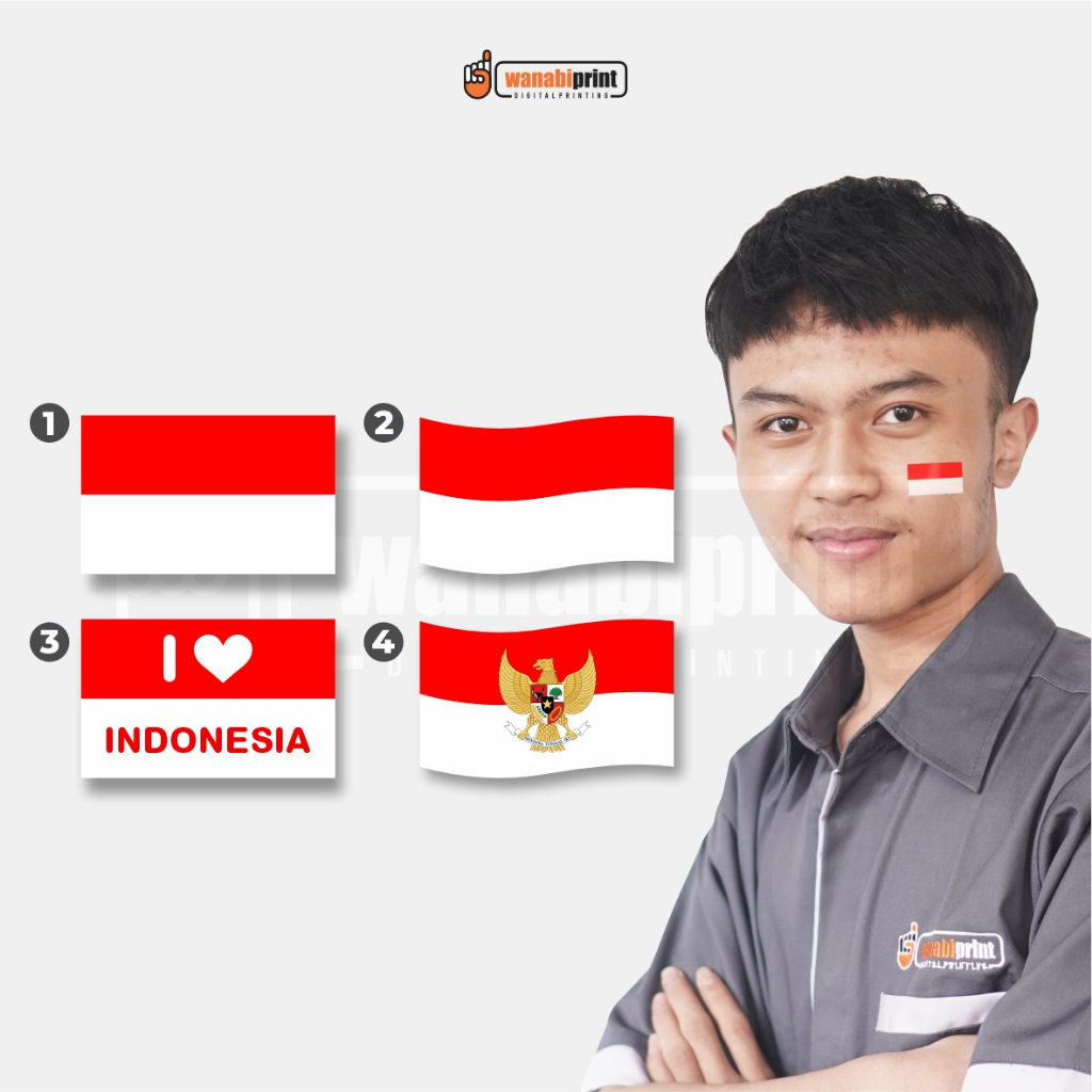 Jual STIKER LABEL PIPI BENDERA KEMERDEKAAN MERAH PUTIH INDONESIA ...