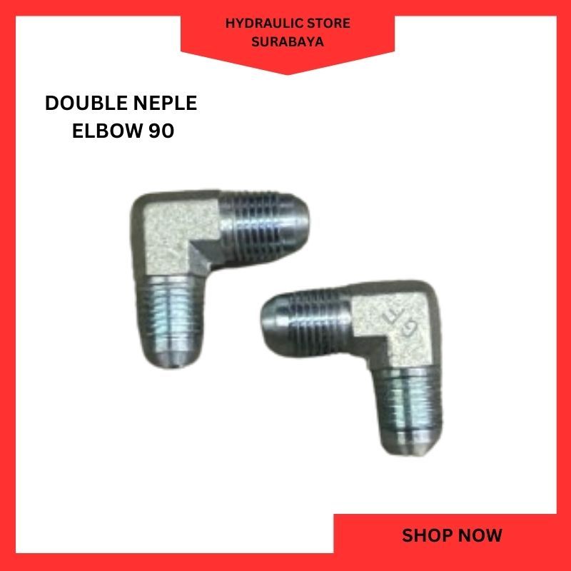Jual DOUBLE NEPLE ELBOW 90° 3/4 INCH JIC-JIC (MB-MB) | Shopee Indonesia