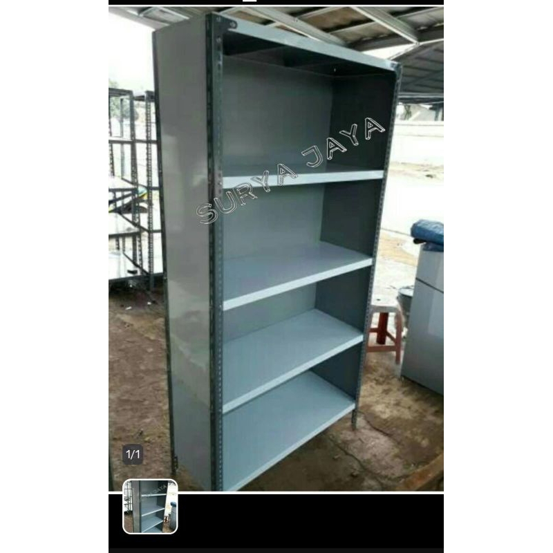 Jual RAK BESI 5 SUSUN PLUS TUTUP SAMPING DAN BELAKANG | Shopee Indonesia