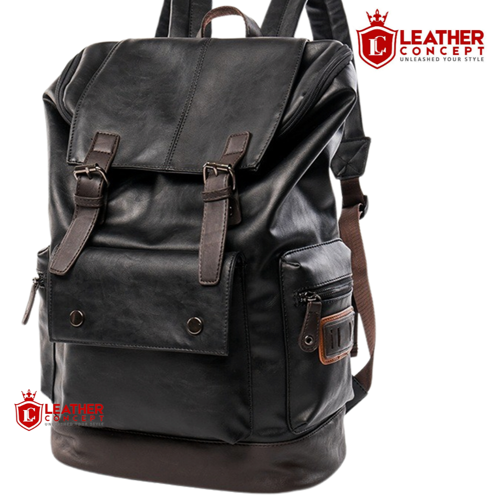 Jual LEATHER CONCEPT Tas Ransel Kulit Pria (PHANTOM) | Shopee Indonesia