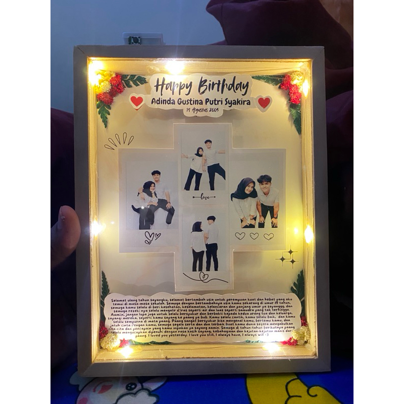 Jual FRAME 3D POP UP CUSTOM 20X15 KADO WISUDAH KADO ANNIVERSARY KADO ULTAH KADO KENANG-KENANGAN ...