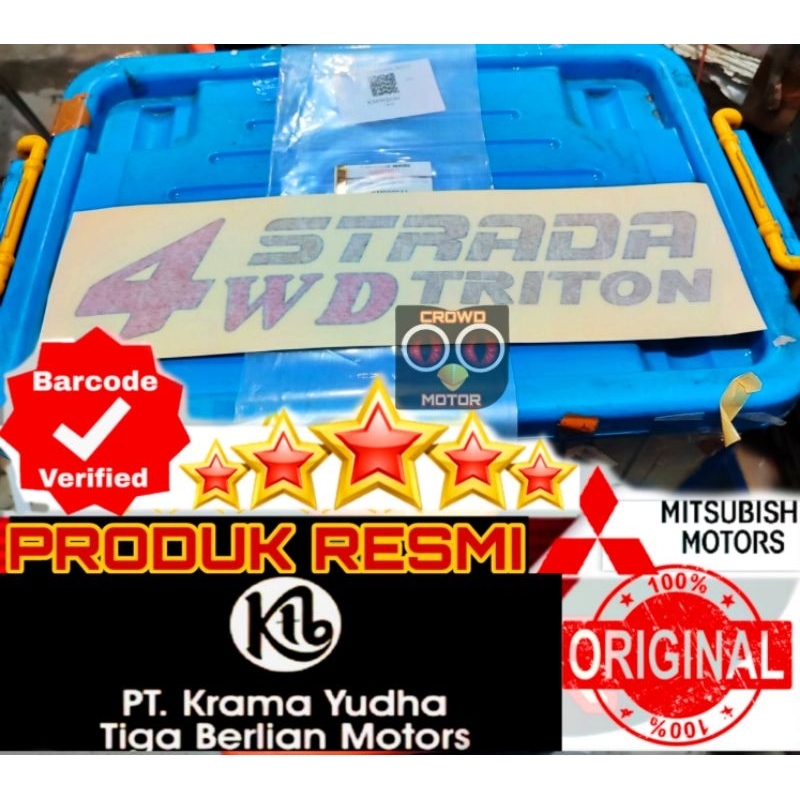 Jual Stiker Tulisan Huruf 4WD STRADA TRITON Sticker Tulisan Huruf 4WD ...