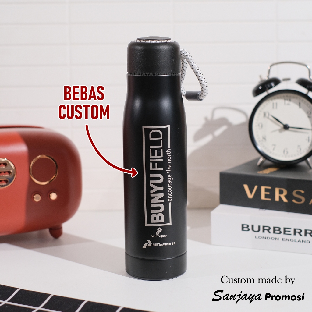 Jual Tumbler Sporty Rope Handle Stainless Doff Vacum Insulated Botol Minum Sport Tali Custom ...