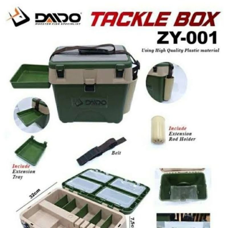 Jual Tackle Box DAIDO ZY 001 Kotak Alat Pancing | Shopee Indonesia