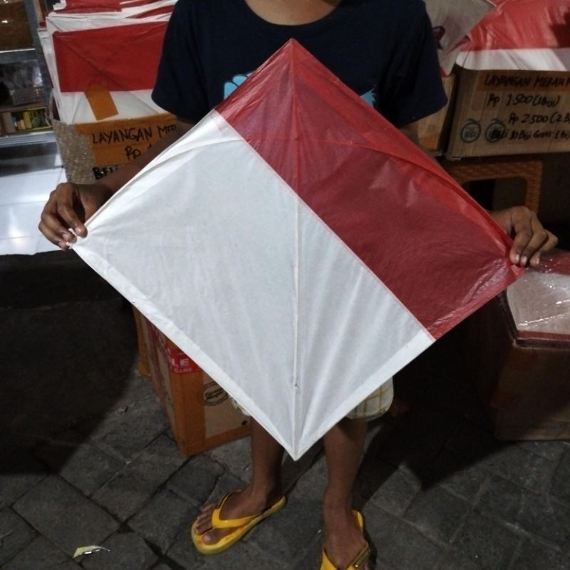 Jual Layangan Merah Putih Layang Layang Merah Putih | Shopee Indonesia