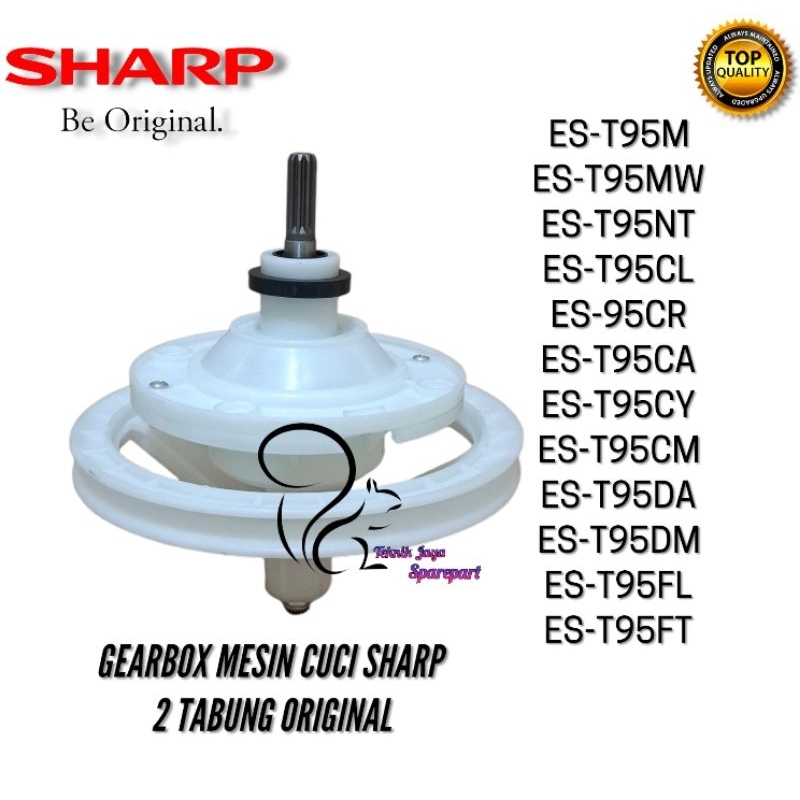 Jual GEARBOX MESIN CUCI SHARP ORIGINAL ES-T95M / ES-T95MW / ES-T95NT ...
