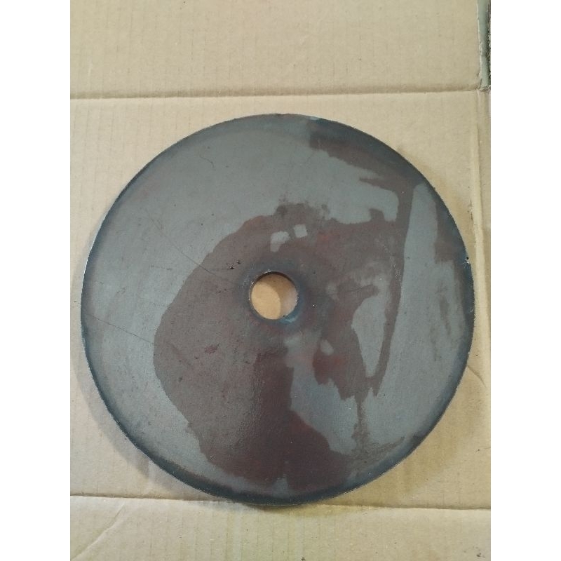 Jual plat besi bulat tebal 10mm diameter 150mm x lobang 25mm . 1pcs ...