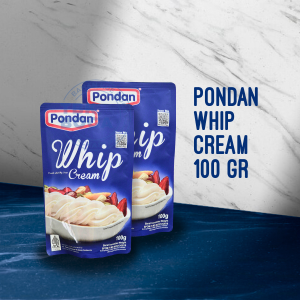 Jual Pondan Whip Cream ( 100 gr ) Whipping Krim Bubuk Powder Premiks ...