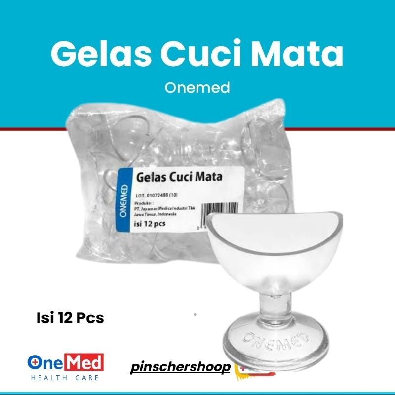 Jual Gelas Cuci Mata Isi 12 Pcs Onemed / Pack | Shopee Indonesia