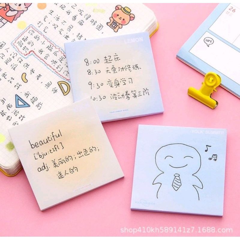 Jual Amiinah Store Tempelan Kertas Catatan Memo Bookmark Notepad Alat ...