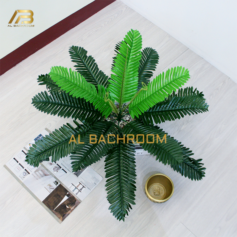 Jual tanaman pakis besi daun artificial b8150 daun palem plastik ...
