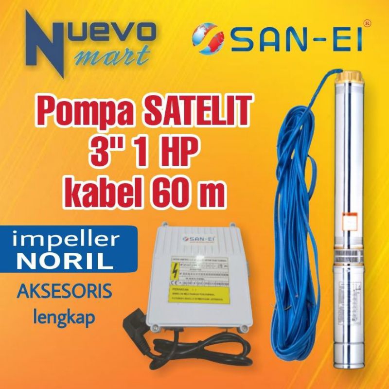 Jual Pompa Sibel Satelit SAN EI 3 inch 1 HP + Kabel 60 m Submersible SAN EI NORIL | Shopee Indonesia