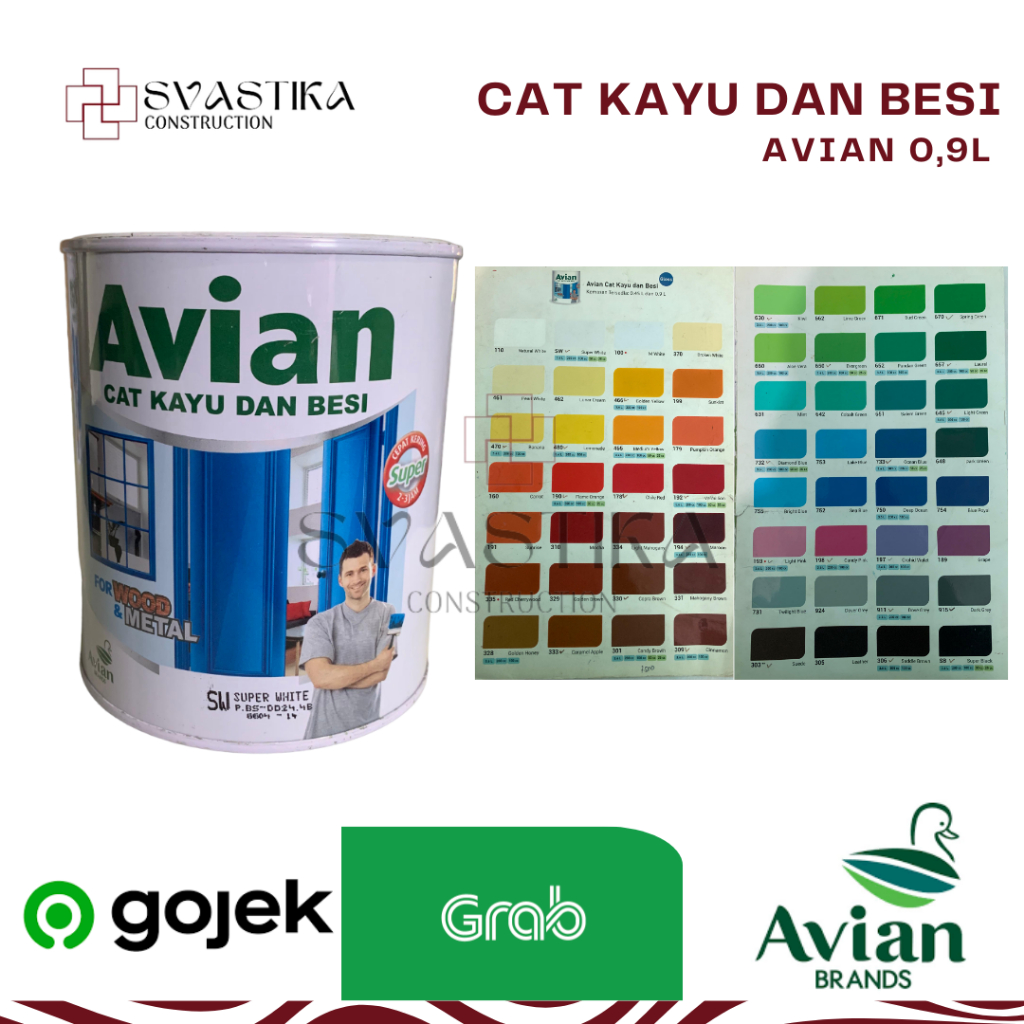 Jual CAT AVIAN KAYU DAN BESI 0,9 L CAT KAYU DAN BESI | Shopee Indonesia