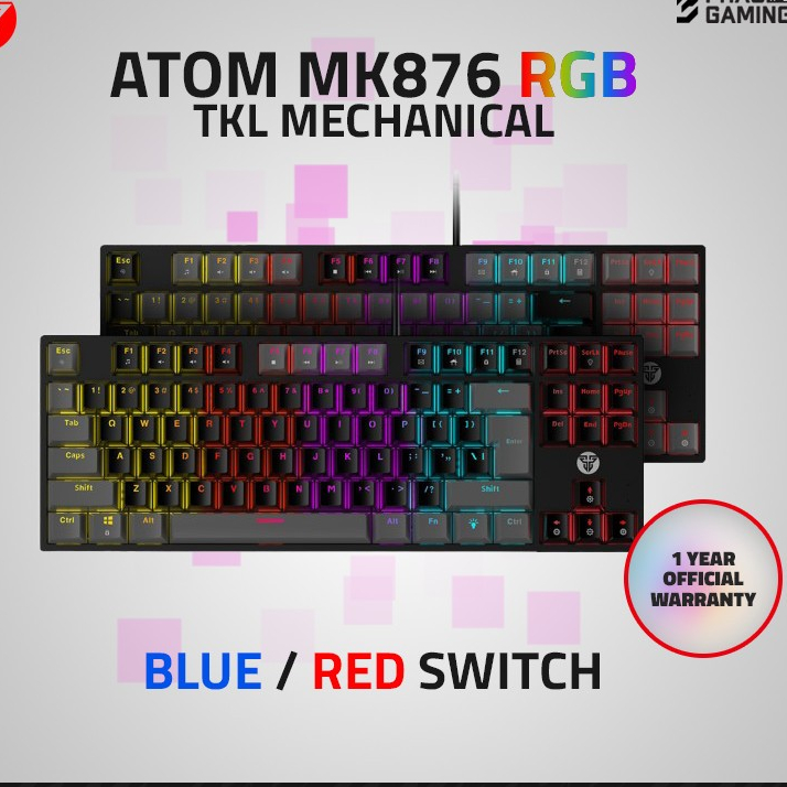 Jual Fantech ATOM MK876 AtomMK876 RGB Gaming Mechanical Keyboard TKL | Shopee Indonesia