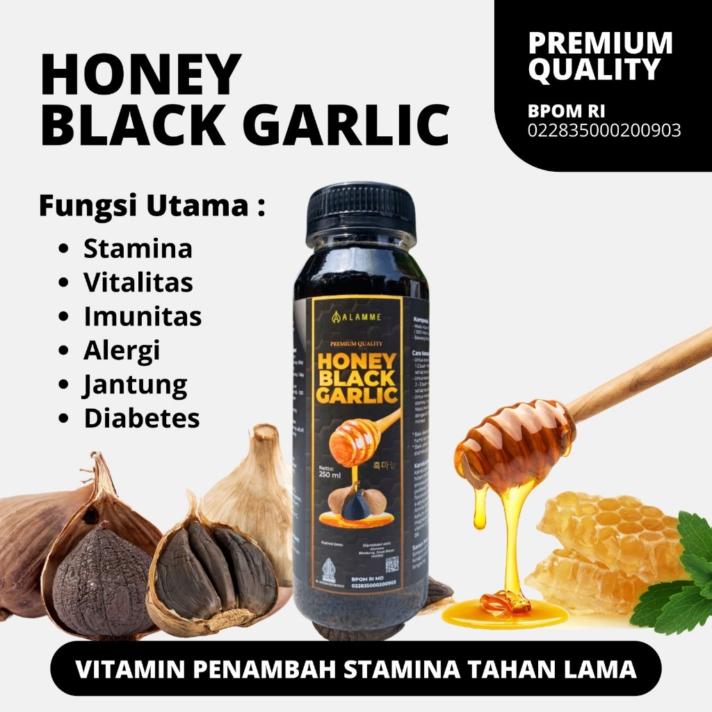 Jual Alamme Black Garlic - Honey Black Garlic - Madu Bawang Hitam ...