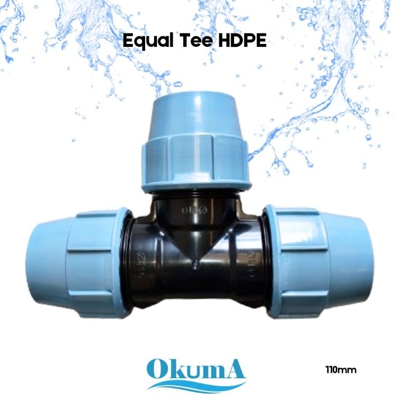 Jual Tee HDPE 4inc fitting HDPE Compression joint Equal Tee 110mm | Shopee Indonesia