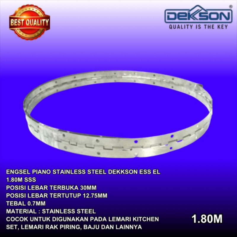 Jual Engsel Piano Stainless Dekkson ESS EL 1.80M SSS Panjang 1.8meter ...