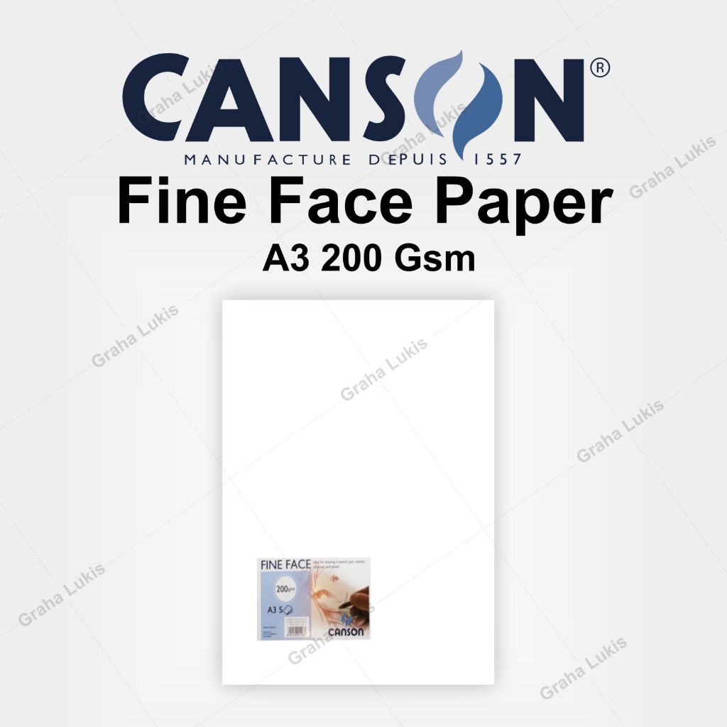Jual Canson Fine Face A3 200 gsm (Canson Multimedia Paper) | Shopee ...