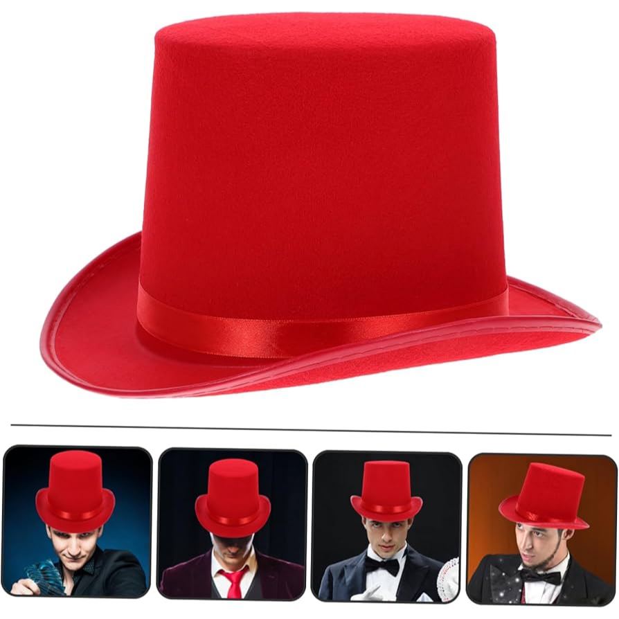 Jual TOPI PESULAP WARNA MERAH TOPHAT RED | Shopee Indonesia